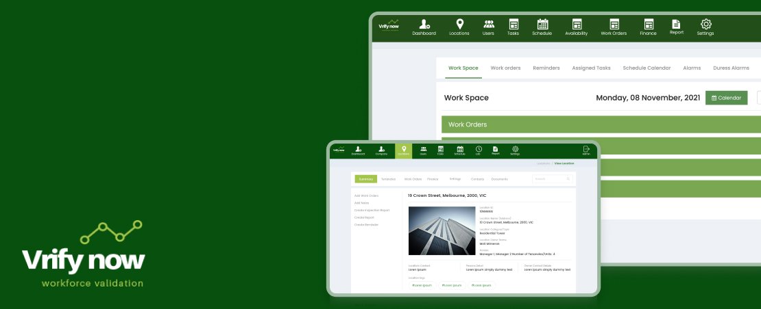 A Beacon App for Task Monitoring and Order Management for Real-Estate